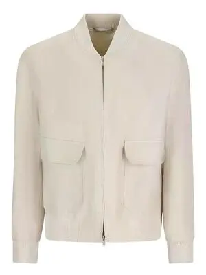 LARDINI Zip-fastening Flap-pocket Jacket - Neutrals