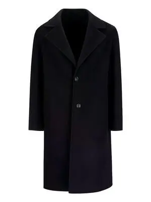 LARDINI Single-breasted Coat - Black