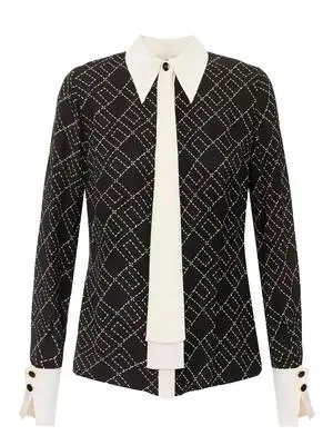 Elisabetta Franchi Logo-print Shirt - Black