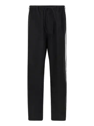 Y3 Side-stripe Drawstring Trousers - Black