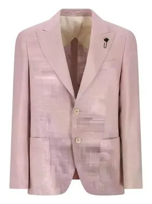 LARDINI Patch-pocket Blazer - Pink