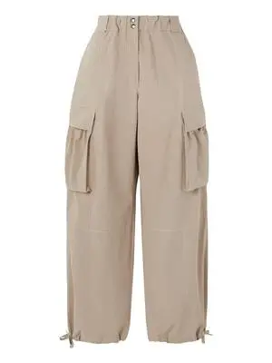 Brunello Cucinelli Cotton-poplin Straight-leg Cargo Pants - Beige