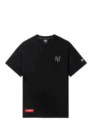 New Era Rhinestone-embellished Logo T-shirt - Black