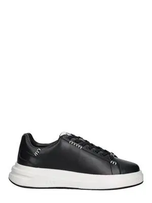 Guess Stitched-detail Platform Sneakers - Black