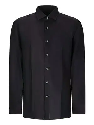 Zegna Long-sleeve Button-up Shirt - Black