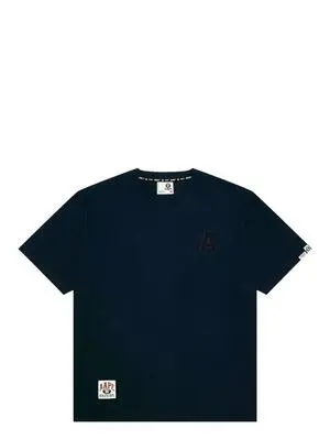 AAPE BY *A BATHING APE Logo Embroidered T-shirt - Blue