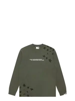 AAPE BY *A BATHING APE® Star Camouflage Long-sleeved Sweatshirt - Green