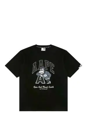 AAPE BY *A BATHING APE Ape Graphic T-shirt - Black