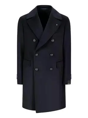 Tagliatore Double-breasted Buttoned Coat - Black