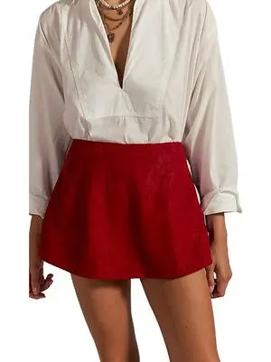 Free People We The Free Paradise Found Skort Rhythmic Red