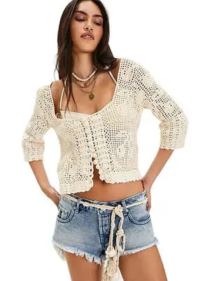 ONETEASPOON Bonitas Low-waist Denim Shorts - Salty Dog