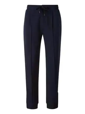 Brunello Cucinelli Zip-detail Cotton Trousers - Blue