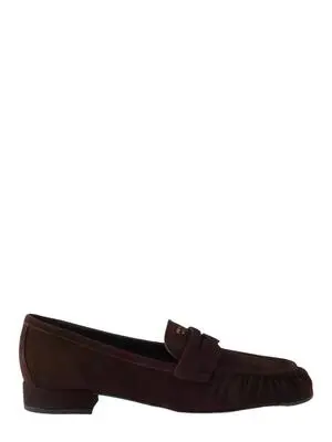 Prada Suede Loafers - Brown