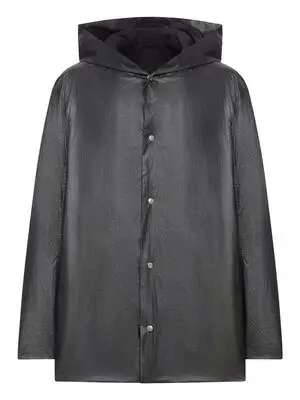 Rick Owens Hooded Button-fastening Jacket - Black