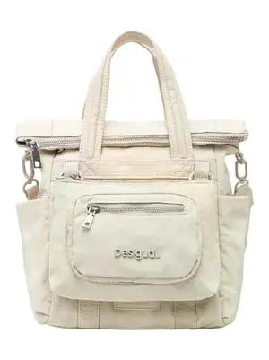 Desigual Voyager Zip-top Handle Backpack - White