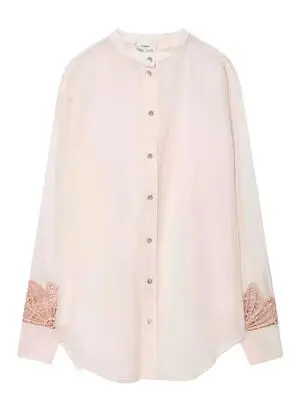FORTE_FORTE Lace-Embellished Shirt