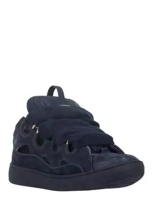 LANVIN Curb Lace-up Sneakers - Blue