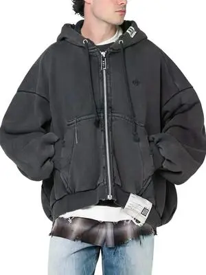 Mihara Yasuhiro Zip-up Hoodie - Black