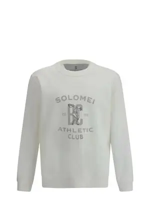 Brunello Cucinelli Graphic-print Sweatshirt - White
