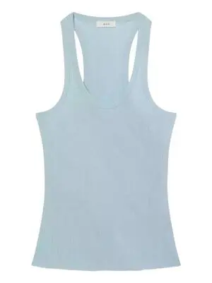 A.L.C. Racerback Ribbed Tank Top - Blue