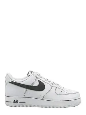 Nike Sketched Swoosh Leather Sneakers - Grey