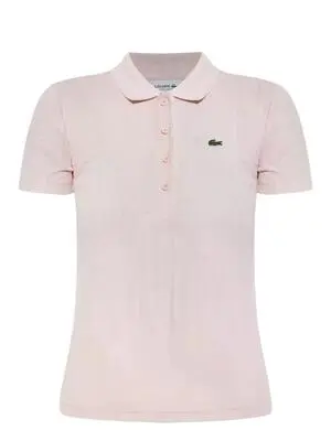 Lacoste Ribbed Polo Shirt - Pink