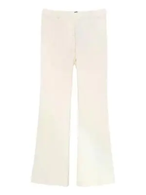 Etro Flared Wool Trousers - Neutrals