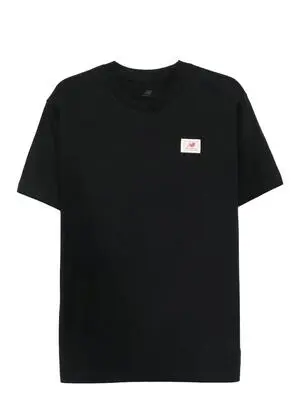 NEW BALANCE Logo-patch T-shirt - Black
