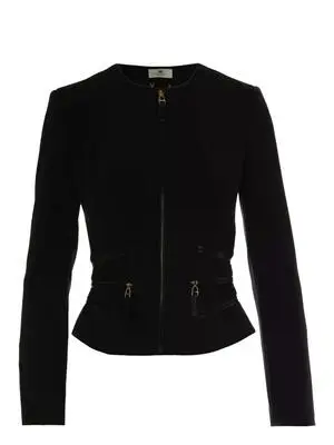 Elisabetta Franchi Zipped Jacket - Black