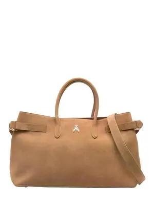 Patrizia Pepe Suede Business Tote Bag - Neutrals
