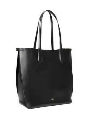 Polo Ralph Lauren Double-handle Leather Tote - Black