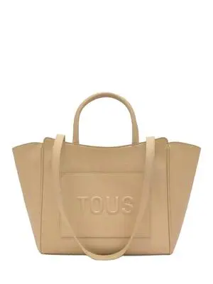 TOUS Brenda Embossed-logo Tote Bag - Neutrals