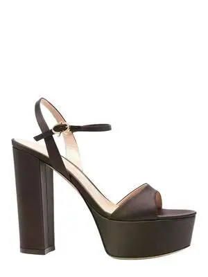 GIANVITO ROSSI 85mm Marlena Platform Sandals - Brown