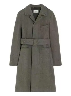 LEMAIRE Belted Tailored Coat - Grey