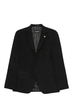 Karl Lagerfeld Logo-plaque Blazer - Black