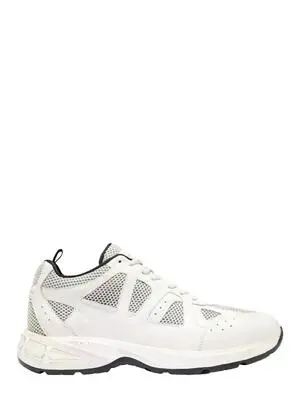 Officine Creative Mesh-panel Leather Sneakers - White