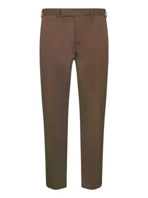 PT TORINO Pressed-crease Trousers - Brown