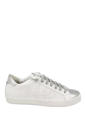P448 John Perforated Leather Sneakers - White