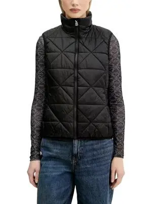 Hugo Quilted High-neck Vest - Black