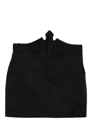 Coperni Crown-detail Mini Skirt - Black