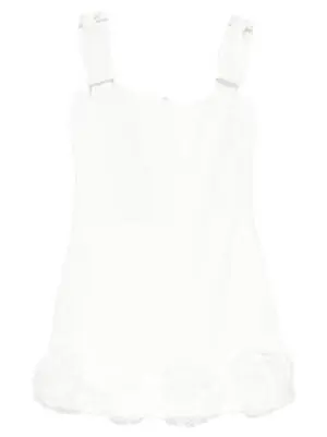 SELF-PORTRAIT Sleeveless Midi Dress - White