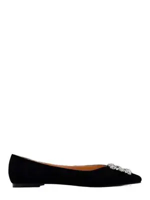 HOUSE OF BALLERINAS Giselle Ballerina Flats - Black
