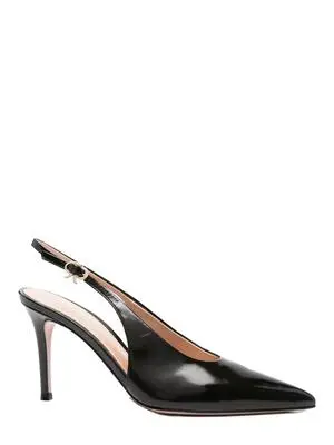 GIANVITO ROSSI 85mm Slingback Pointed-toe Pumps - Black