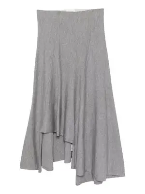 Khaite Miranda Asymmetric Skirt - Grey