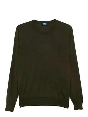 Fedeli Round-neck Cashmere Sweater - Green