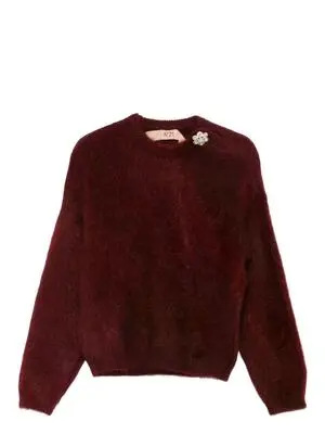N°21 Embellished Sweater - Red