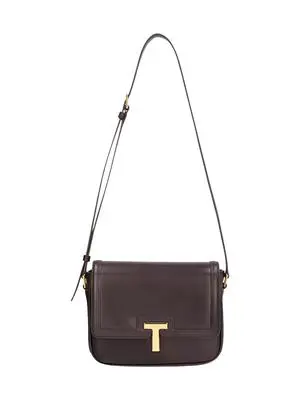 TOM FORD Wallis Leather Shoulder Bag - Brown