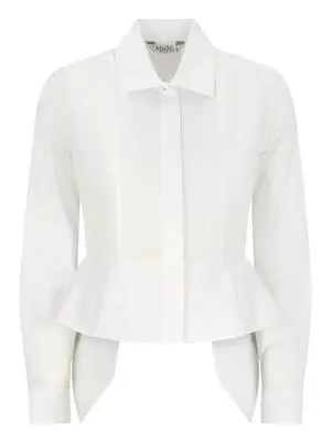Max Mara Peplum-hem Shirt - White
