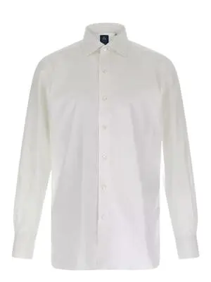 FINAMORE 1925 Long-sleeve Button-cuff Shirt - White