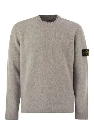 STONE ISLAND Round-Neck Jumper With Gauzy Texture